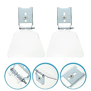 Hemobllo Bench Grinder Eyeshield, 2 Pcs Stainless Steel Bench Grinder Guard Shield Eyeshield Replacement Kit Grinder Eye Shield Accessories for Bench Type 200/250 Grinders