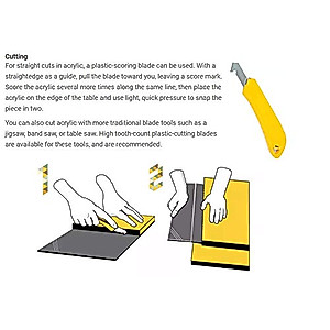 Clear Acrylic Plexiglass Sheet 1/8" Thick Cast Acrylic Sheet 24" x 36" Pack 2, 3mm Transparent Acrylic Board - 24x36 Plexi Glass Perspex Panel for Display Painting Shelf DIY Wedding Signs Cut to Size