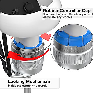 Weighted VR Golf Club Handle Accessory for Meta Quest 2 / Quest Pro (2023UPGRADED VERSION), Aluminum Golf Club Attachment With Metal Adjustable Weights and Secure Reinforced Straps