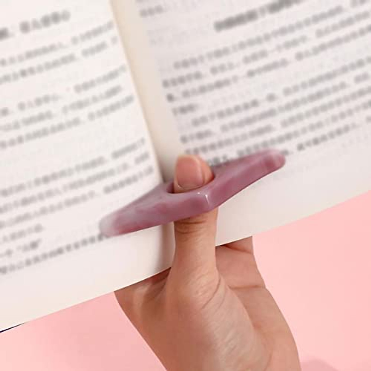 Creative Thumb Bookmark Geometric Unique Shape Gift Book Page Holder Finger Bookmark Page Spreader Gifts for Book Lover