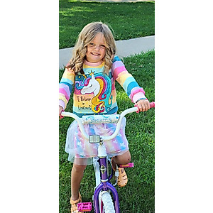 Kids Girls 2 Piece Valentine's Day Outfits Ruffle Sleeve Sweatshirts Tulle Sequins Skirt Dresses Clothes Toddler Heart Print Shirt Tutu Set 8t