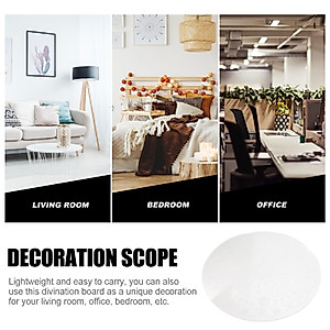 2pcs Pendulum Dashboard Divination Accessory Divination Board Centerpiece Portable Divination Board Pendulum Board Divination Message Board Desktop Divination Board Acrylic Board