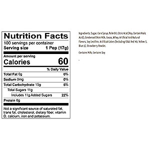 Tootsie Pops Assorted Wild Berry Flavors with Chocolatey Center, 3.75 Pound, 100 Count (Pack of 1), Peanut Free, Gluten Free