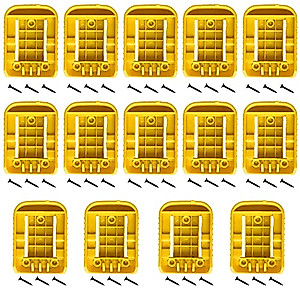 UOSXVC 14-Packs Battery Holders for Dewalt 20V Mount Dock Fit for 20V 60V MAX Yellow (No Battery)
