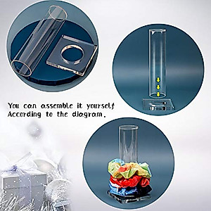 OAOLEER 2Pcs Scrunchie Holder Stand,Clear Jewelry Organizer for Teen Girl Women Gifts, The Perfect Scrunchy Display Organizer