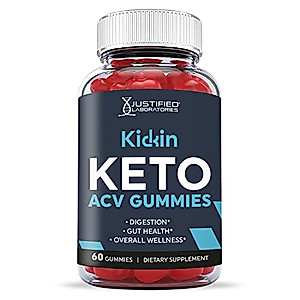 Justified Laboratories (3 Pack) Kickin Keto ACV Gummies 1000MG with Pomegranate Juice Beet Root B12 180 Gummys