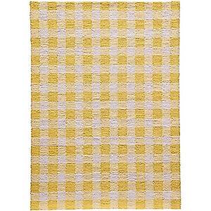 Momeni Rugs Geo Collection Area Rug, 5' X 7', Yellow