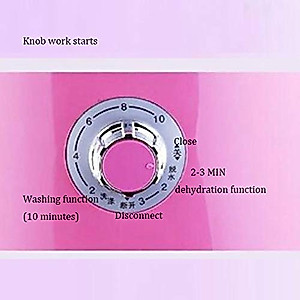 ZLXDP Mini Washing Machine Automatic Women Children Clothes Cleaner Dehydrated Mini Tube 2.1-4.5kg Wash Dry Underwear Washing Machine (Color : Black-JoJo's Bizarre Adventure1)