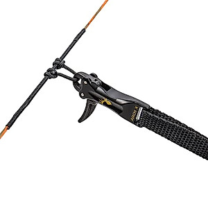 Trophy Ridge ArchX Archery Bow Release - Smooth Dual Caliper Release, Adjustable Strap Length, Interlocking Jaw System, Premium Leather Buckle Strap, Trigger Travel Tuning , Black