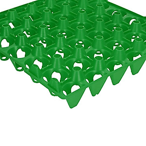 5PCS Plastic Egg Tray Egg Crates 30 Egg Flats for Home Chicken Farmers Stackable Egg Cartons Hold Multiple Eggs Great for Storing Sorting and Shipping Eggs(Green)
