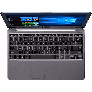 ASUS Thin and Lightweight 11.6 inch HD Premium Laptop with 32GB MicroSD Card | Intel Celeron Dual-core | 2GB Memory | 32GB EMMC Storage | USB-C | WiFi | GbE LAN | HDMI | Windows 10 | Star Gray