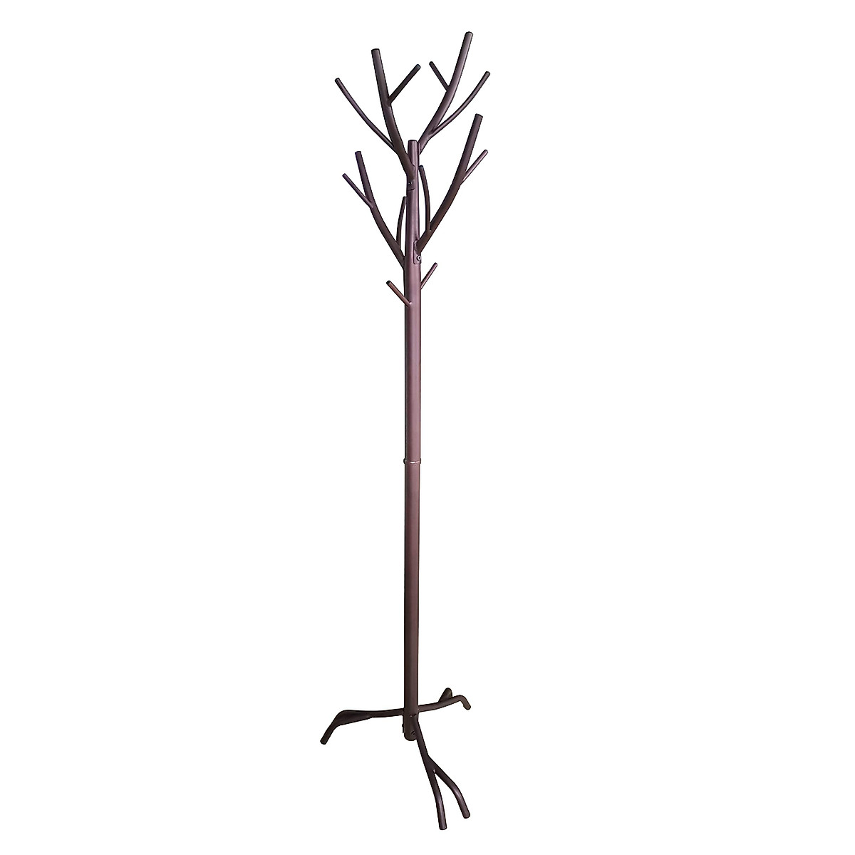 Kings Brand Furniture - Metal Hall Tree Freestanding Coat & Hat Rack with Branches, Bronze
