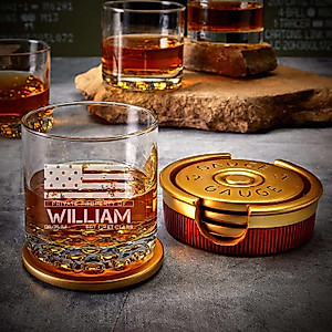 HomeWetBar Naval Anchor Personalized Buckman Rocks Glass - Navy Gift (Customized Product)