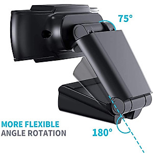 2022 Upgraded 2048 x 1080 Full HD Webcam 2K 30 fps Computer, 90° Wide Angle for PC Laptop Computer Zoom Skype Meeting Video Calling Games