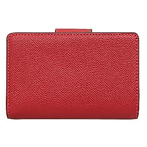Coach Crossgrain Leather Medium Corner Zip Wallet Style No.6390 Red