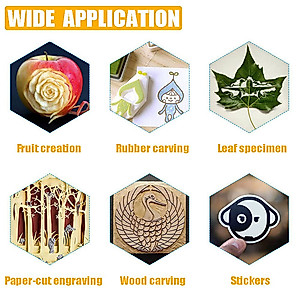 Exacto Knife Precision Carving Craft Hobby Knife Kit with 40 PCS Exacto Blades for DIY Art Work Cutting, Hobby, Scrapbooking, Stencil