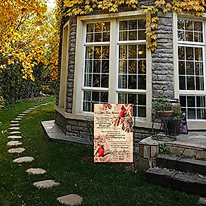Snycler Cardinalis Garden Flag, A Letter from Heaven, Northern Cardinal Daily Life in Memory Commemorate Yard Flag 12 x 18 Inch Vertical Double Sided Outdoor Decoration
