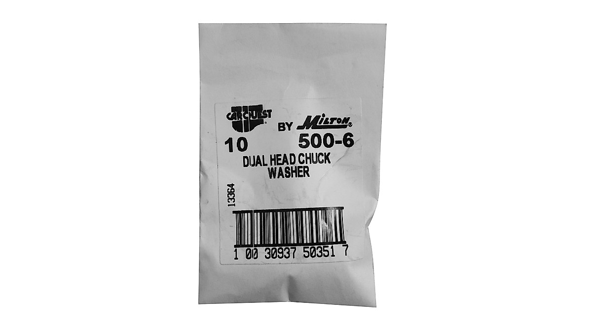 MILTON 500-6 Dual Head Air Chuck Washers - Box of 10