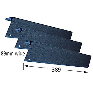Music City Metals 93913 Porcelain Steel Heat Plate Replacement for Select Weber Gas Grill Models, Set of 3
