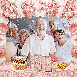 24 boxes of rose gold themed 60th birthday bottle openers favored for 60th golden wedding party gifts 60th birthday party souvenirs or party decorations (60th)