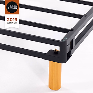 ZINUS GOOD DESIGN Award Winner Justina Metal Mattress Foundation, 11 Inch Platform Bed, No Box Spring Needed, Full, Beige