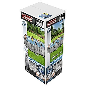 Coleman 90469E Power Steel Frame 16ft x 10ft x 48in Oval Above Ground Pool Set
