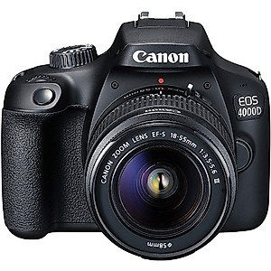 EOS 4000D / T100 Digital Camera with EF-S 18-55mm f/3.5-5.6 III Lens and Basic Accessories Bundle