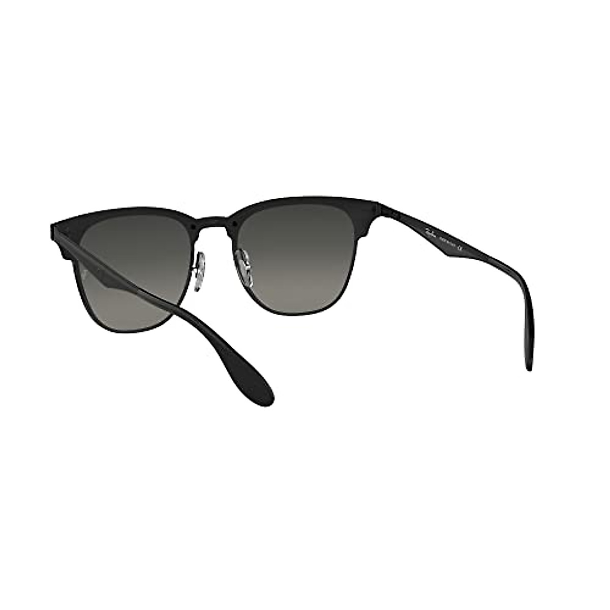 Ray-Ban RB3576N Blaze Clubmaster Square Sunglasses, Demi Gloss Black/Grey Gradient Dark Grey, 47 mm