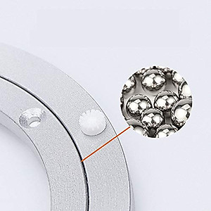 Dailydanny Aluminum Heavy Duty Lazy Susan Rotating Turntable Bearing Swivel Plate Hardware for Dining-Table (10 inch)
