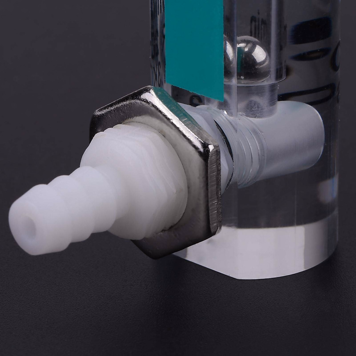 Tube Type Acylic Flowmeter, Air Flowmeter Oxygen Flowmeter,LZQ-5 Flowmeter 2.5-25 LPM Flow Meter with Control Valve for Oxygen/Air/Gas