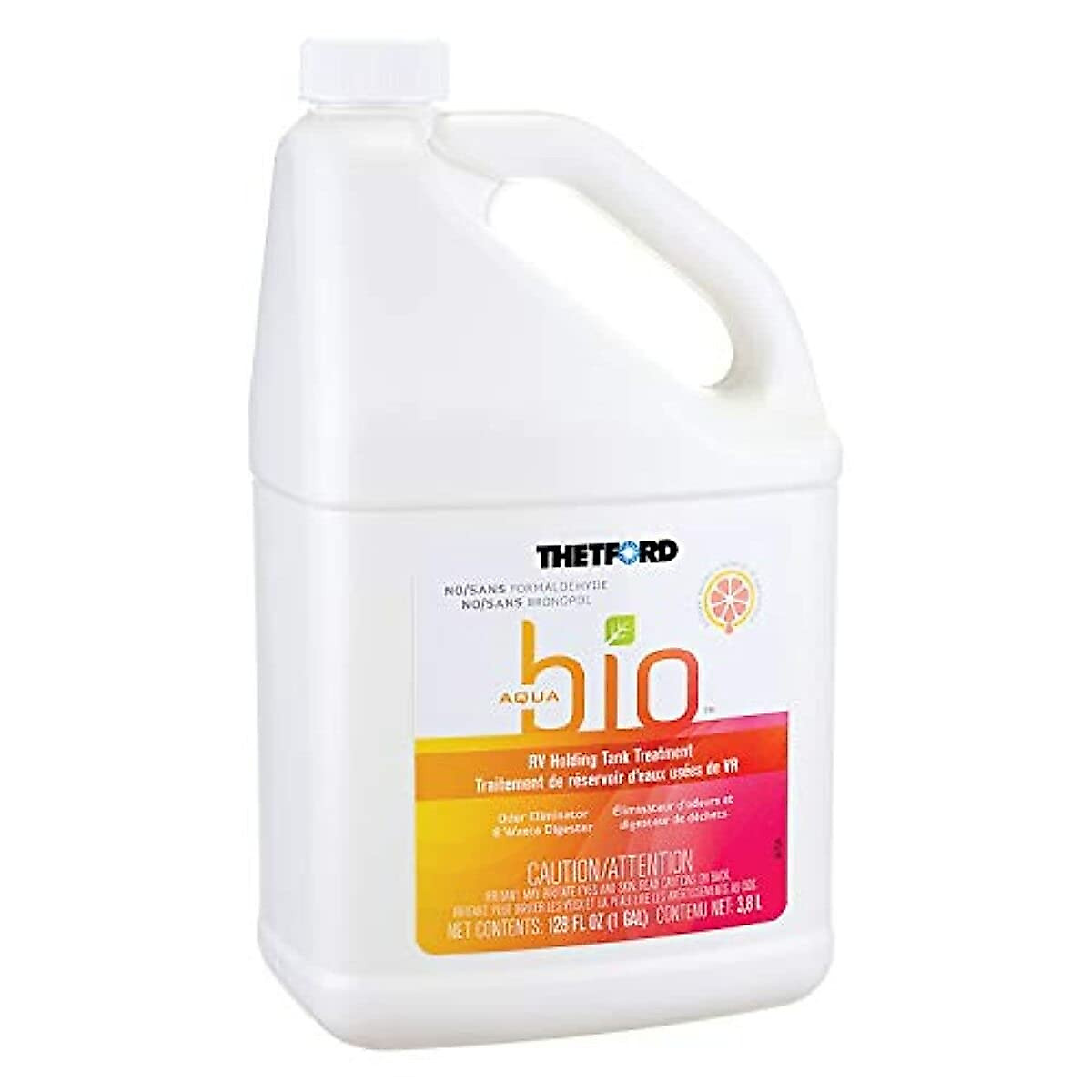 Thetford 96614 AquaBio RV Holding Tank Treatment Citrus Twist Scent, Formaldehyde Free 1 Gallon Liquid