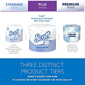 Scott Professional Standard Roll Bathroom Tissue (04460), 2-Ply, White, 80 Rolls / Case, 550 Sheets / Roll, 44,000 Sheets / Case
