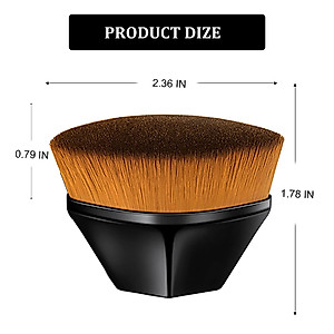 HoPliGhe Foundation Brush for Liquid Makeup Professional Kabuki Brush Makeup Brushes for Face Body Flawless Powder Cosmetics brochas de maquillaje for make up, with Protective Case