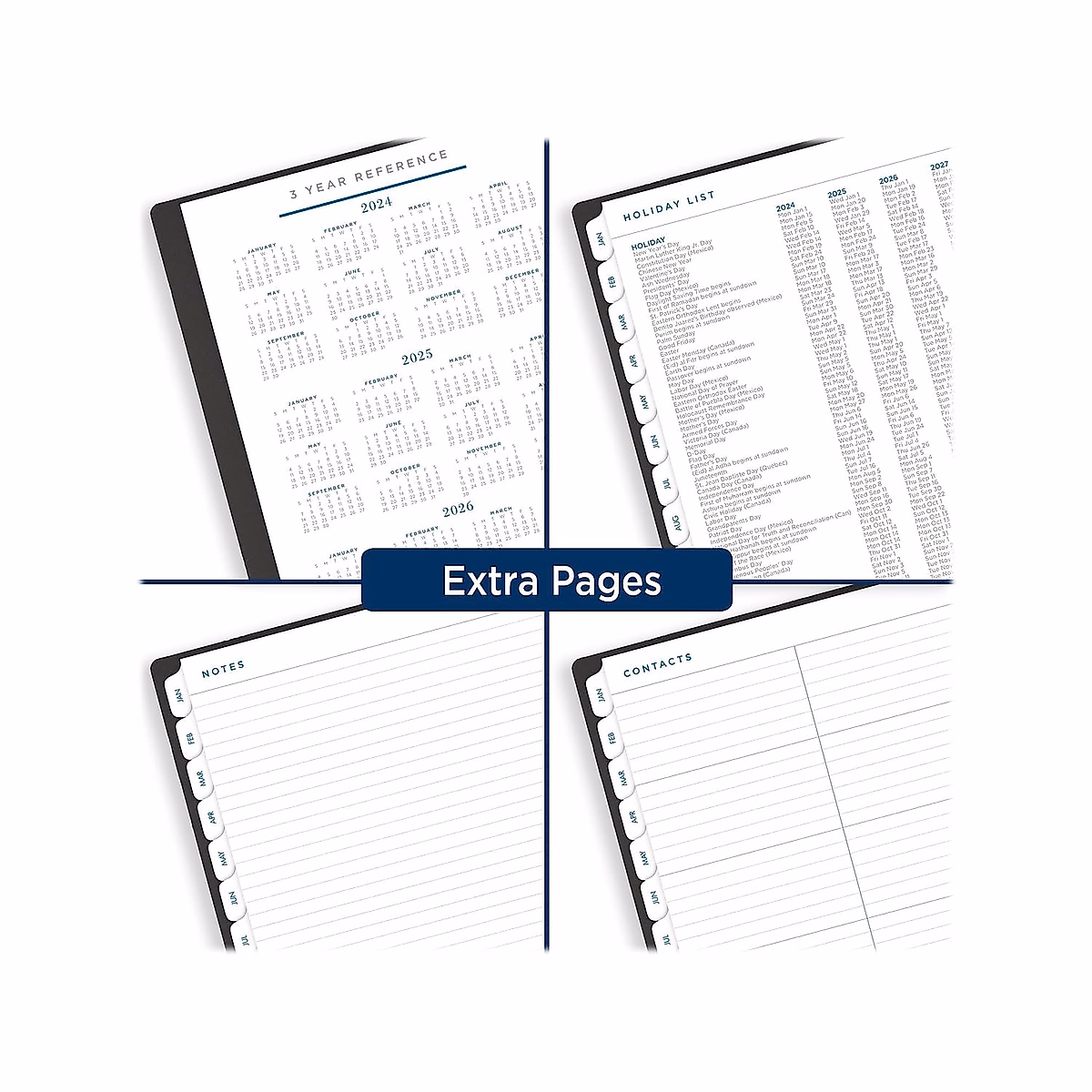 2024 AT-A-GLANCE Signature Lite 8.5-inch x 11-inch Weekly & Monthly Planner, Black (YP905L-05-24)