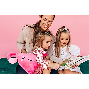 nerdbugs Uterus Plush - Who Put The Cuter-us in Uterus?- Get Well Gift/ Hysterectomy/ Endometriosis/ Gynecologist Education/ Surgeon Education, Health Education Gift/ Post Surgery Gift