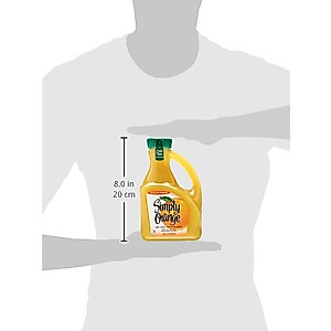 Simply Orange Juice, 89 fl oz, 100% Juice Not from Concentrate, Pulp Free