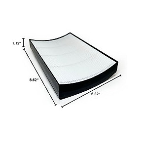 Nispira PECOMFIL Breeze Filter Replacement For Purezone Breeze Tabletop Air Purifier PECOMPAP 2-in-1 True HEPA Activated Carbon 1 Pack