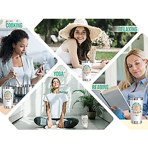 OASSIE Teacher Appreciation Gifts For Women, Teachers Day, Birthday, Christmas, Valentines Day, Graduation Gifts, Teacher Supplies, Thank You Gifts For Teacher, 20oz Stainless Steel Tumbler