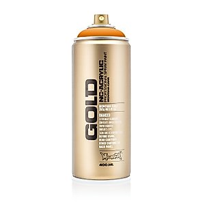 Montana Cans GOLD Spray Paint, 400ml, Shock Light Orange
