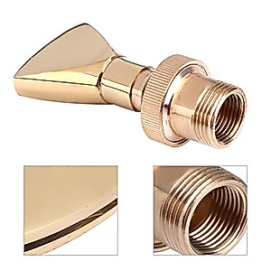 Zerone Fountain Nozzle, 1/2" DN15 3/4" DN20 Direction Adjustable Fan Shaped Brass Fountain Nozzle Sprinkler Spray Head for Garden Pond, Amusement Park, Museum