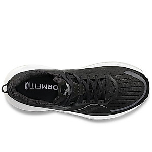 Saucony Womens Running Shoe, Black/Fog, 8