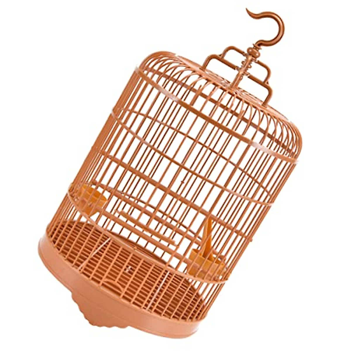 Mipcase 2 Pack Plastic Round Bird Bird cage jaulas para pajaros Bird Cages for Parakeets Cage for Parakeet