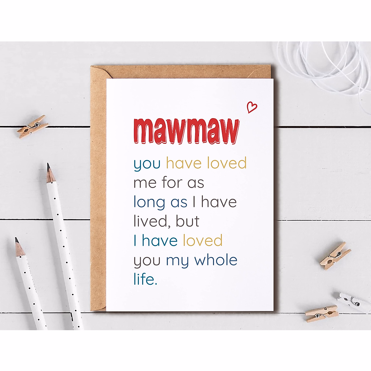 Mawmaw You Have Loved - Special Mawmaw's Day Card - Birthday Card For Mawmaw - Sentimental Card For Mawmaw - Meaningful Card For Mawmaw…