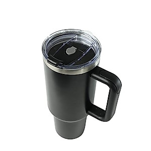 Sip+Sea Cayman 40 oz Stainless Steel Tumbler with Handle, Lid, and Straw | Double Wall Vacuum Insulated