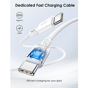 oraimo 20W USB C Charger Block with USB C to C Fast Charging Cable for iPad Pro 12.9, iPad Air 4/ Air 3/ Pro 12.9/ Pro 11, Google Pixel