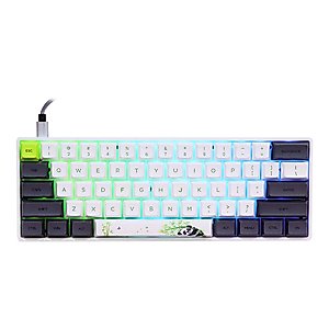 EPOMAKER RT100 97 Keys Gasket BT5.0/2.4G/USB-C Mechanical Keyboard with Customizable Display Screen, Knob, Hot Swappable Socket, 5000mAh Battery for Win/Mac(Wisteria Linear Switch)