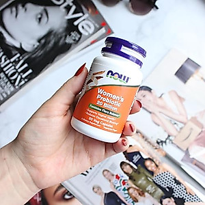 NOW Foods Supplements, Women's Probiotic, 20 Billion, Specially Formulated using Three Clinically Tested Probiotic Strains, 50 Veg Capsules