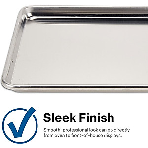 FSE Sheet Pan, Commercial Grade 20-Gauge Aluminum Bun Pan, 18" L x 26" W x 1-1/8" H (Full Size) | Measure Oven (Recommended)