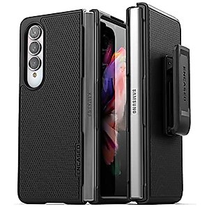 Encased DuraClip for Galaxy Z Fold 4 Belt Clip Case, Slim Front + Back Phone Case with Holster (2022 Samsung Z-Fold 4)