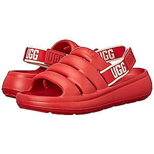 UGG Women's Sport Yeah Sandal, Samba RED, 8